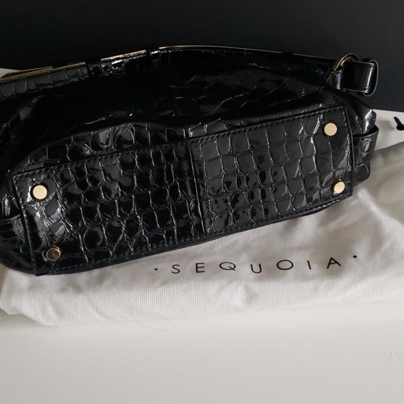Sequoia | Bags | Sequoia Snake Embossed Pattent Leader Handbag | Poshmark